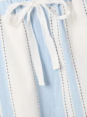 LEMLEM Desta Striped Wide-leg Pants - Blue