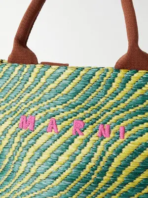 Marni Basket Small Jacquard Tote