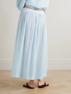 LEMLEM Freye Cotton Midi Skirt