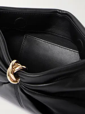 LOEFFLER RANDALL Corrine Gathered Leather Shoulder Bag