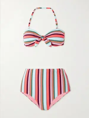 LEMLEM Ava + Elsi Printed Ribbed Bikini - Multi