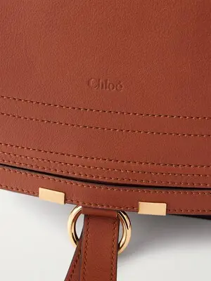 Chloé Marcie Leather Shoulder Bag - Brown