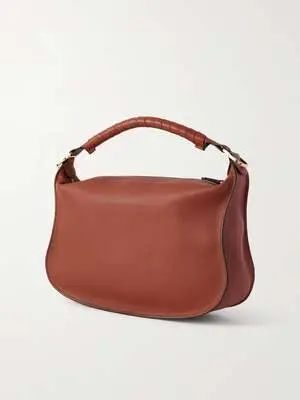 Chloé Marcie Leather Shoulder Bag - Tan