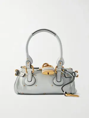 Chloé Paddington Embellished Leather Tote - Blue