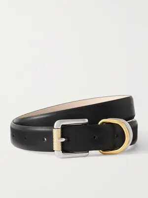 DEHANCHE Alegra Leather Waist Belt - Black
