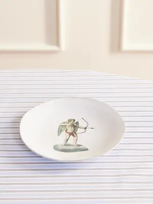 ASTIER DE VILLATTE John Derian Cupid Ceramic Plate - White