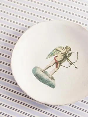 ASTIER DE VILLATTE John Derian Cupid Ceramic Plate