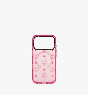 Mcm Iphone 17 Pro X Casetify Monogram Impact Iphone Case - Pink