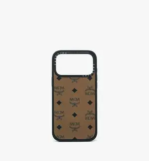 Mcm Iphone 17 Pro Max X Casetify Monogram Impact Iphone Case - Cognac