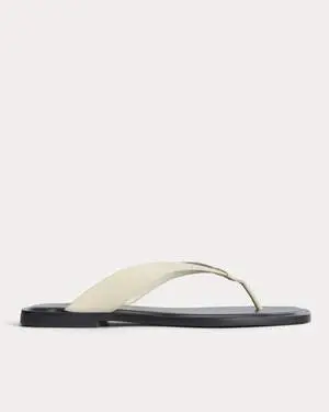 Everlane Leather Flip Flop - Canvas