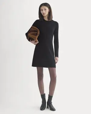 Everlane Cashmere Mini Dress - Black