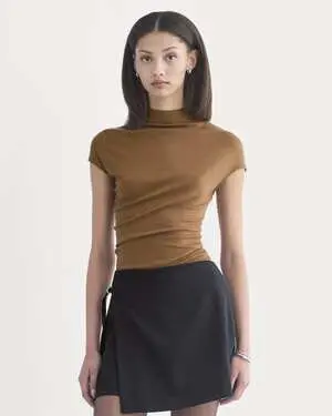 Everlane Twist Top - Toffee