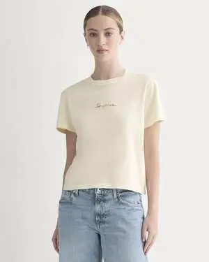 Everlane Box-cut T-shirt - Bone