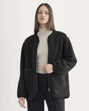 Everlane Reversible Teddy Jacket - Black
