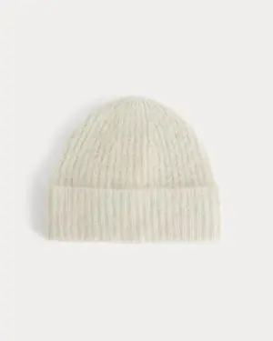 Everlane Plush Alpaca Beanie Bone