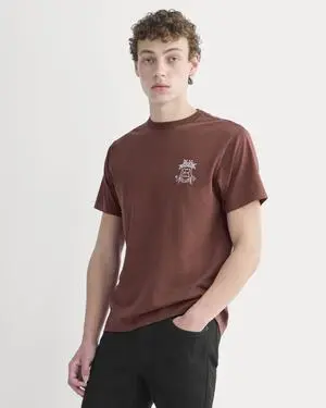 Everlane X Peace And Quiet T-shirt - Wine