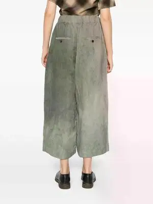 UMA WANG Pleated Flared Trousers
