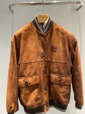 Miu Miu Suede Bomber