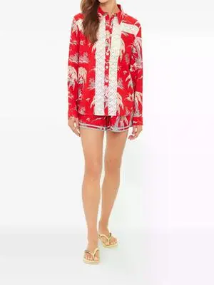 The Upside Palma Colla Printed Shirt