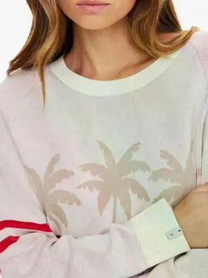 The Upside Palm Tree Print Sweater