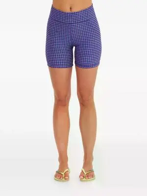 The Upside Aliki 5 Checked-pattern Shorts