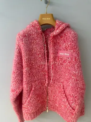 Miu Miu Zip Up Hoodie