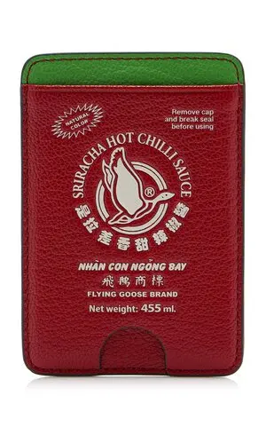 ANYA HINDMARCH Flying Goose Sriracha Magnetic Card Case - Red