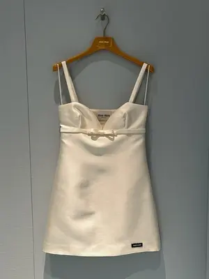 Miu Miu Ivory Mini Dress
