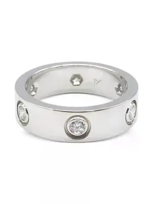 CARTIER 2010s Love Diamond Ring - Silver