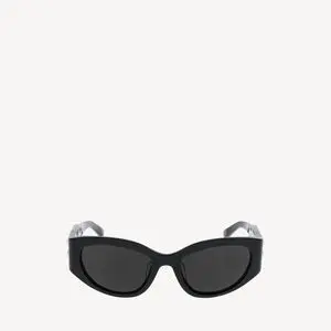 Balenciaga Round Sunglasses - Black