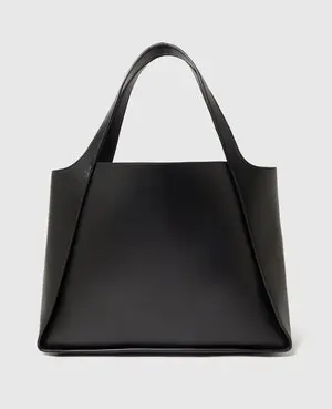 Stella McCartney Logo Studded Tote - Black