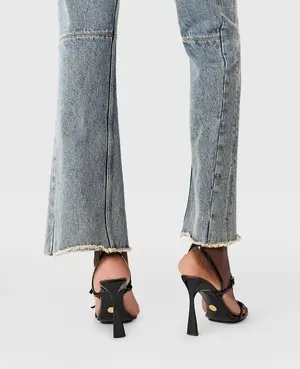 Stella McCartney Elsa Patent Heeled Sandals - Black