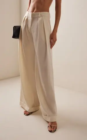 Françoise Mila Wool Wide Leg Pants