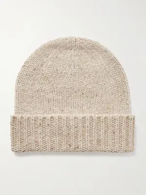 Johnstons Of Elgin Donegal Cashmere Beanie - Cream