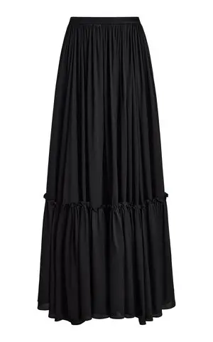 Françoise Jade Maxi Skirt - Black
