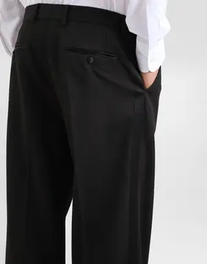 Dolce & Gabbana Technical Gabardine Tuxedo Pants
