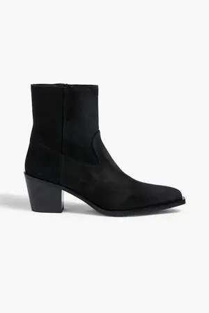 Women's Suede Zip Up Booties