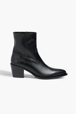 STUART WEITZMAN Tate Leather Ankle Boots