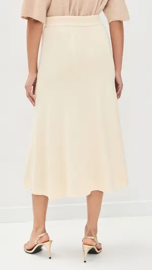 Zimmermann Rebellion Buttoned Midi Skirt - Parchment