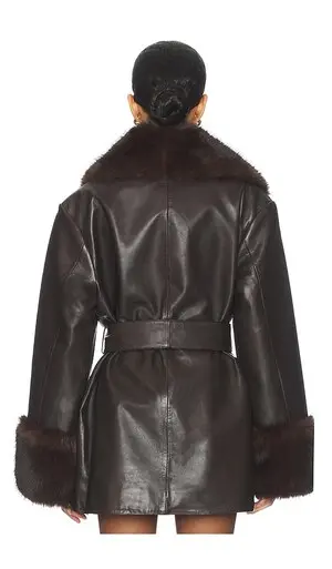 SEROYA Daly Leather Coat