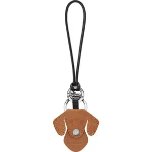 Longchamp Re-play Dog Leather Bag Charm
