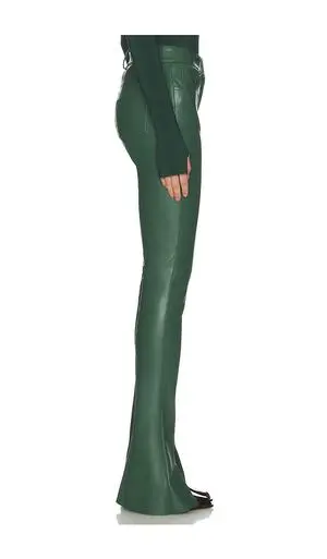 Norma Kamali Spat Jeans - Dark Emerald