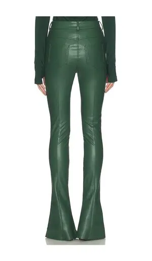 Norma Kamali Spat Jeans - Dark Emerald