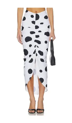 SKETCH-Y Frida Skirt - White & Black Polka Dot
