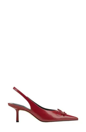 Marc Fisher Gretel Slingback Pointed Toe Bow Pump - Merlot