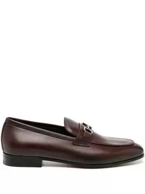 FERRAGAMO Gancini Leather Loafers