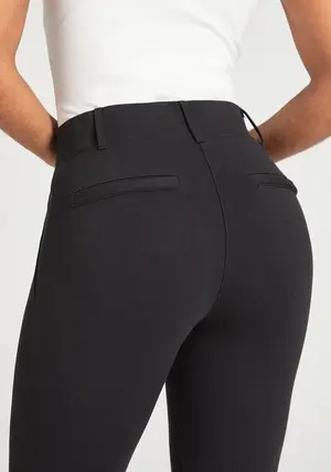 Betabrand Classic Dress Pant Yoga Pant Skinny - Black