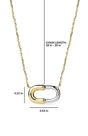 ANA LUISA Link Necklace With Cubic Zirconia