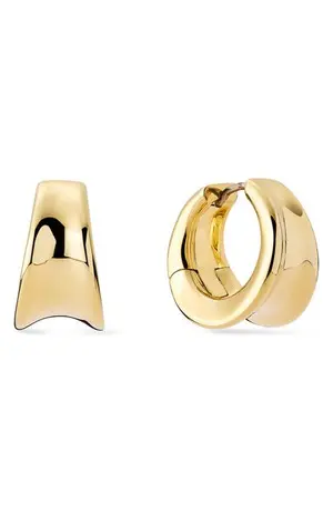 ANA LUISA Wade Medium Hoop Earrings - Gold
