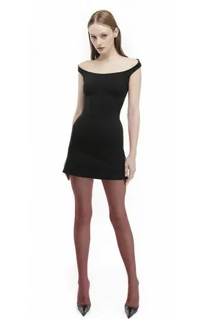 MOTHER OF ALL Ginger Mini Dress - Black